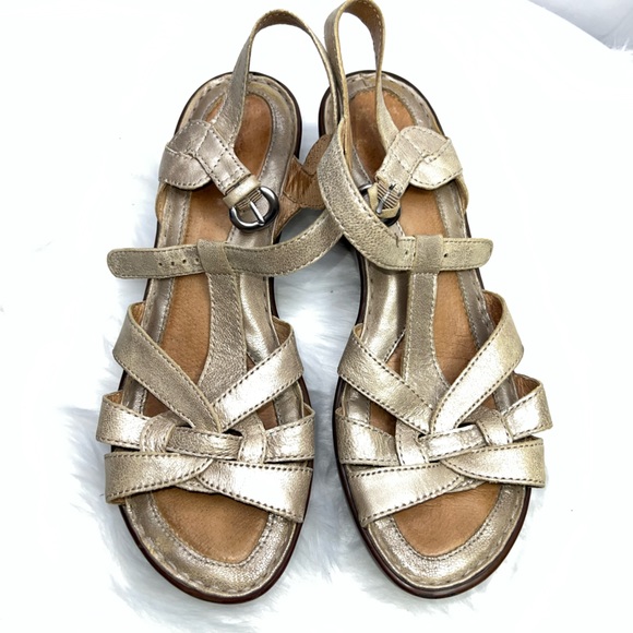 Born | Shoes | Gorgeous Born Gold Women Heels Sandals Shoes 8 | Poshmark